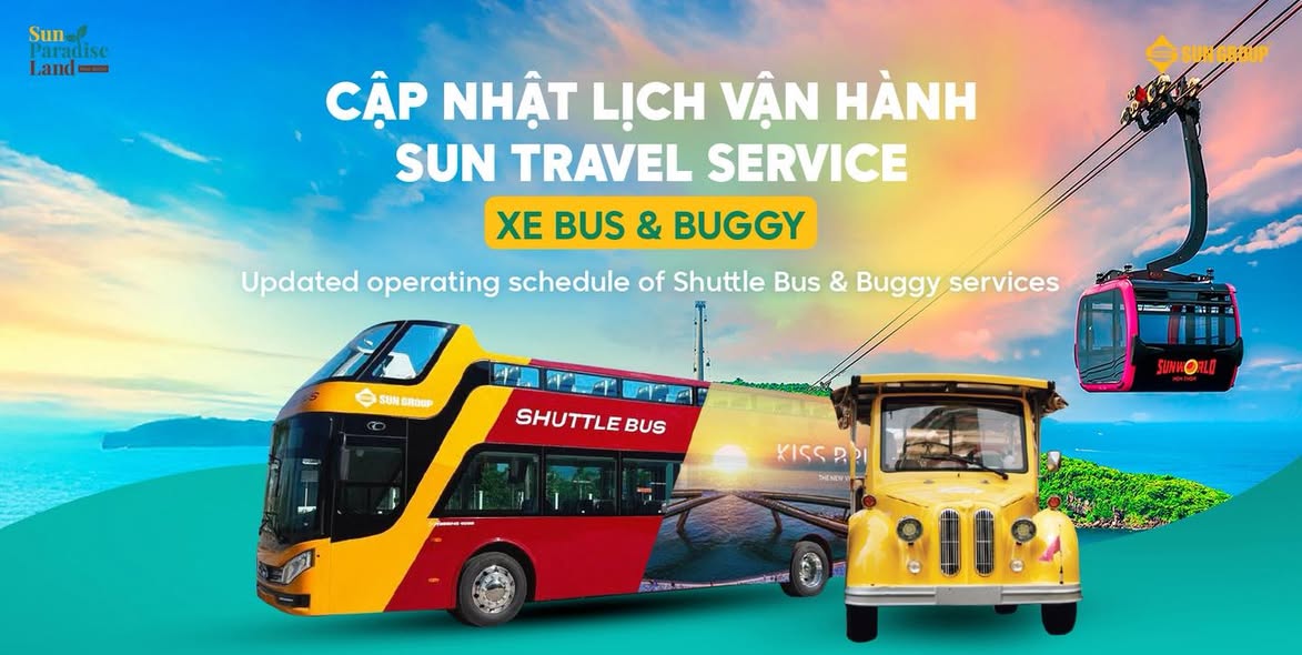 Cập Nhật Lịch Vận Hành Sun Travel Service: XE BUS & BUGGY Tại Sun ...